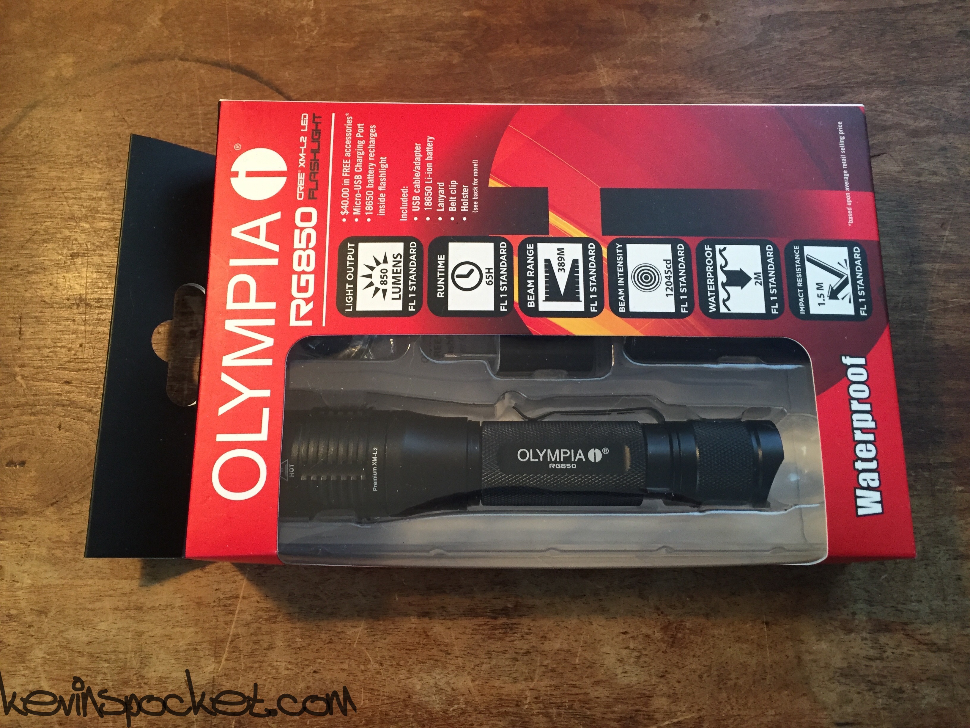 Olympia RG850 LED Flashlight Review – kevinspocket